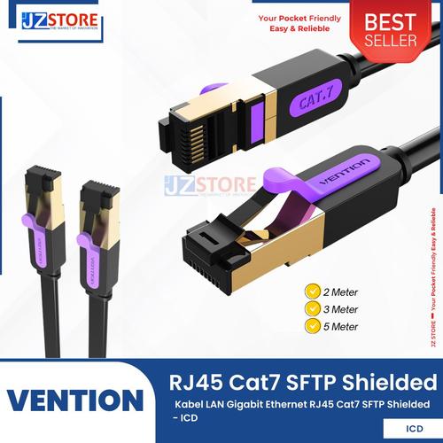 Jual Vention Kabel LAN Gigabit Ethernet RJ45 Cat7 SFTP Shielded - ICD ...