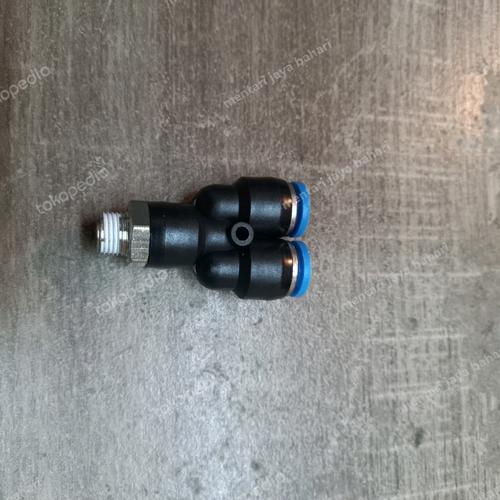 Jual FITTING PNEUMATIC Y SELANG 4MM DRAT M5 MPX 4-M5 / PX 04-M5 ...