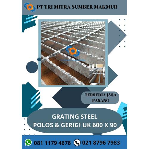 Jual GRATING STEEL BERKUALITAS PLAT POLOS DAN GERIGI PER LEMBAR 600 X ...