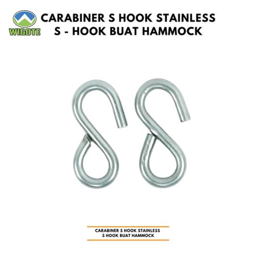 Jual S HOOK BESI STAINLESS HAMMOCK AYUNAN TIDUR GANTUNG SEPASANG 2 PCS ...