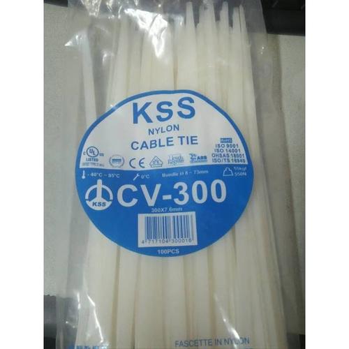 Jual KSS NYLON CABLE TIES CV-300/ 30CM X 4,8mm dan 7,6mm - Putih Hitam - CV-300S - Jakarta Barat ...