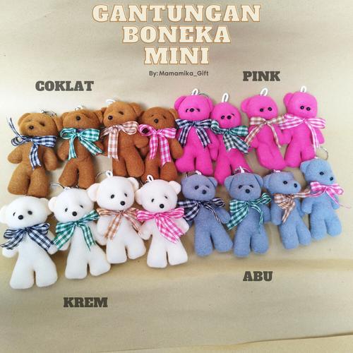 Jual BONEKA BERUANG MINI / GANTUNGAN BONEKA BEAR HAMPERS KADO BUKET ...