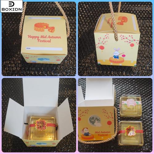 Jual Mini Box Mooncake isi 2 Box kue bulan Box mooncake 150gr 125gr ...