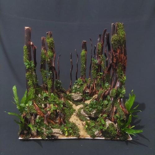 Jual [AQUADIYS] Hardscape Aquascape Tema Hutan Jungle Ukuran 40 cm ...