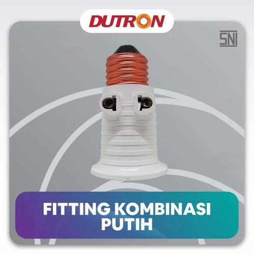 Jual Fitting Kombinasi Dutron Fitting lampu Stop Kontak SNI PUTIH ...