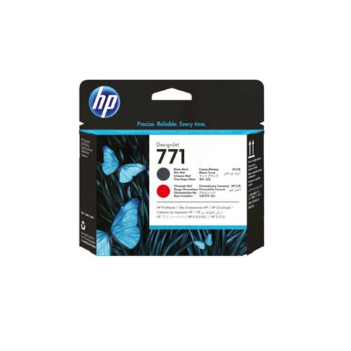 Jual HP 771 Matte Black/Chromatic Red DesignJet Printhead, CE017A, 100% ...