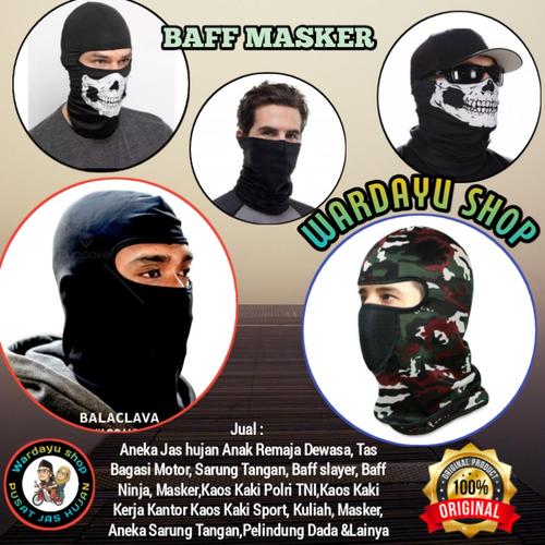Jual Masker Ninja Motor Balaclava Baff Penutup Wajah Anti Panas Debu ...