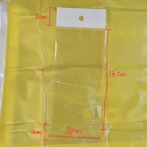 Jual OPP Display/Stiker Tebal size 8x16 ada Lem dan Lubang atas ...