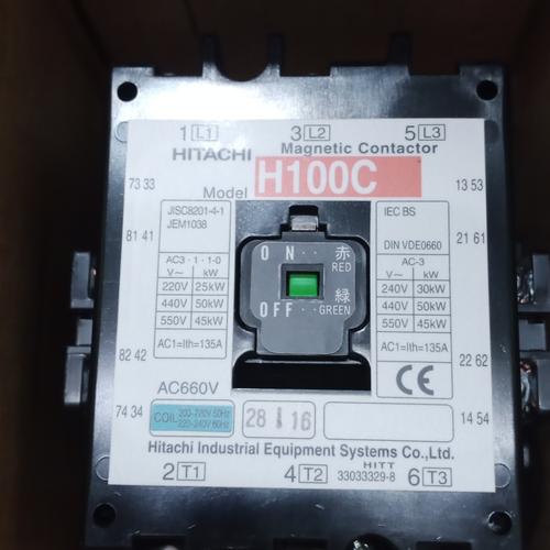 Jual MAGNETIC CONTACTOR HITACHI H100C 220V ORIGINAL ASLI - Kota Bandung ...