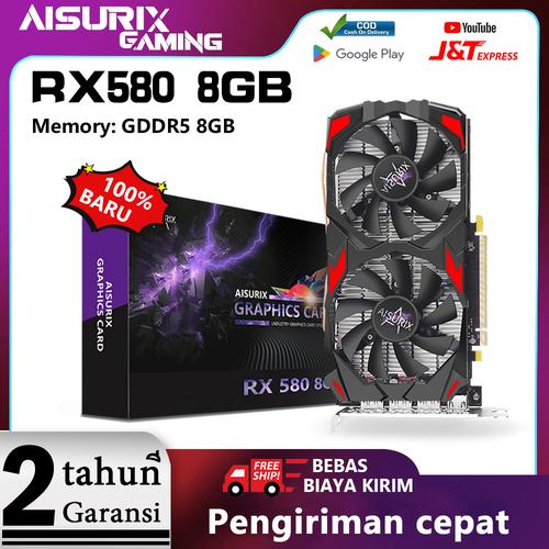 Jual AISURIX VGA RX 580 8GB VGA Card ddr5 256Bit 2048SP HDMI New PC ...