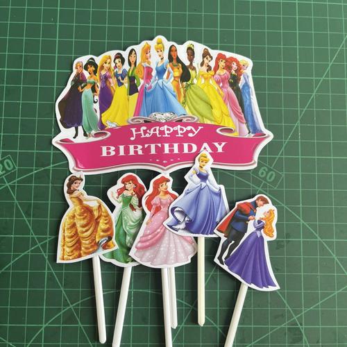 Jual Tusuk Character Princess cake topper Hbd paper - Kota Bandung ...