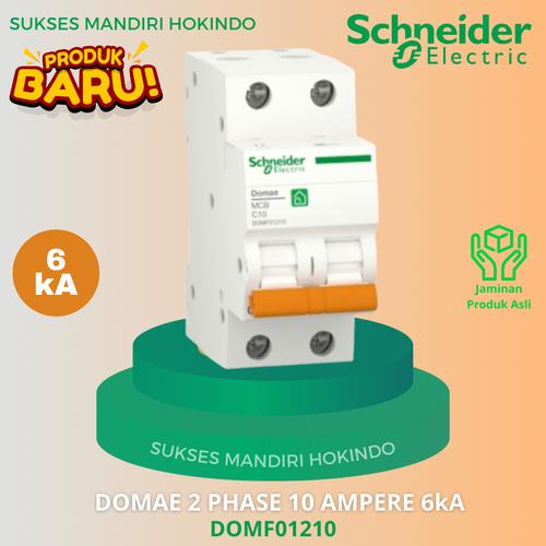 Jual MCB 2 Phase 10 Ampere 2p 10a 2pole Schneider Domae Baru 6kA ORI SNI - Jakarta Pusat ...