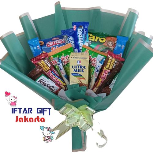 Jual Buket Snack / Buket Jajan / Bucket Wisuda / Buket Souvenir Ultah ...