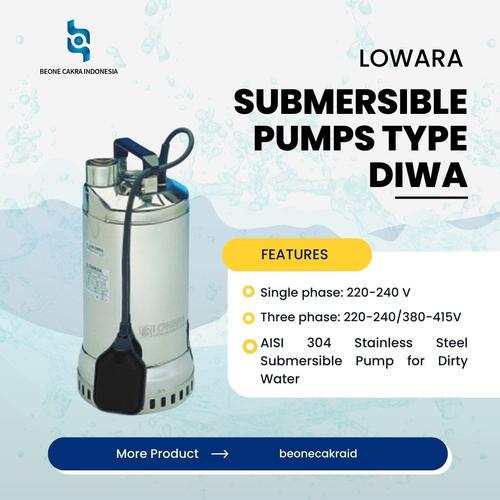 Jual Pompa Submersible Lowara type DIWA 05/B SG Pompa Celup Air Kotor ...