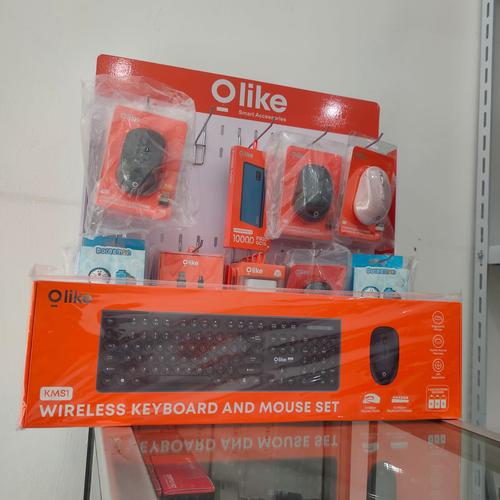 Jual OLIKE WIRELESS KEYBOARD MOUSE COMBO SET PORTABLE DPI KMS1 - Hitam ...