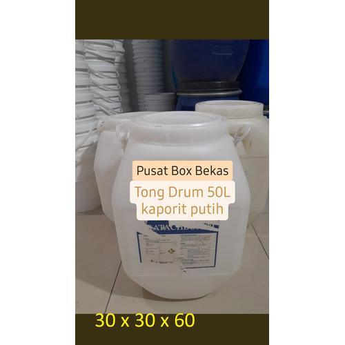 Promo Tong 50kg Drum Air Tong Air Tempat Sampah Tong Sampah 50kg bekas ...