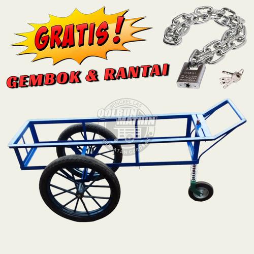 Jual Gerobak Roda 3 Pengangkut Jerigen Air Dll. UK P.120 × L.30 × T.20 ...