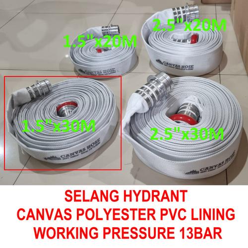 Jual FIRE HOSE / SELANG PEMADAM / SELANG HYDRANT 1,5"X30M CANVAS (KANVAS) - Jakarta Barat ...