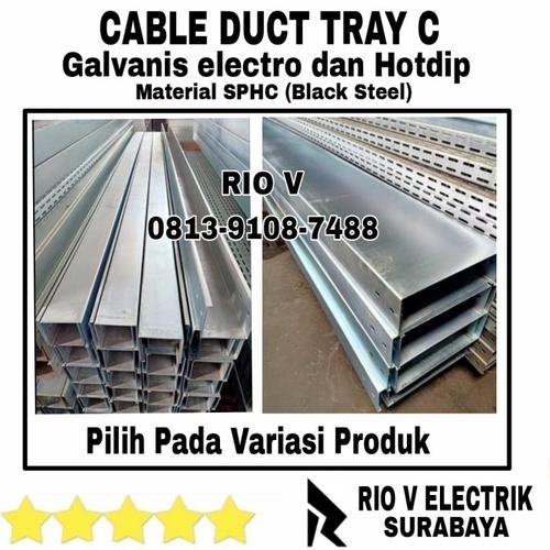 Jual CABLE DUCT C 100X50X2400 ocp dan Hotdip Kabel Ducting besi Trunk ...