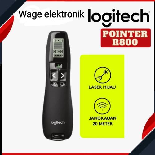 Jual Laser Pointer Profesional Presenter Logitech R800 LCD 30Meter ...