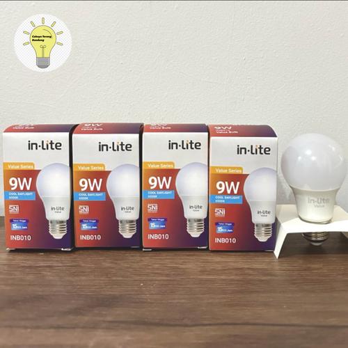 Jual PAKET SUPER MURAH BELI 3 GRATIS 1 LAMPU LED INLITE 9W INB010 ...