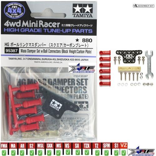 Jual TAMIYA 95387 MASS DAMPER SET BALL CONNECTORS (BLOCK WEIGHT/CARBON ...