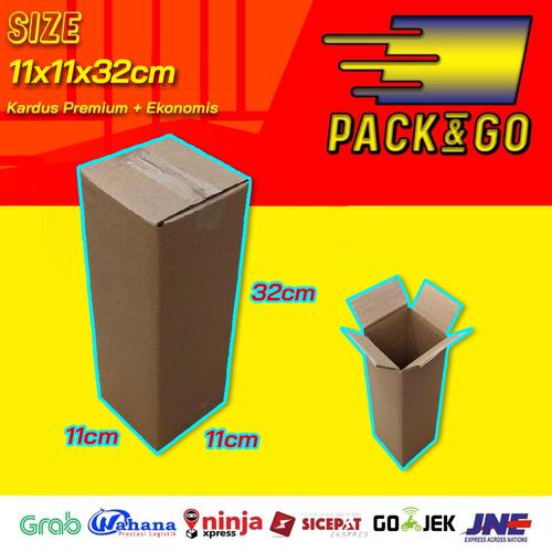 Jual 11x11x32 cm PACKAGING KARDUS karton Kardus Box Baru Packing ...