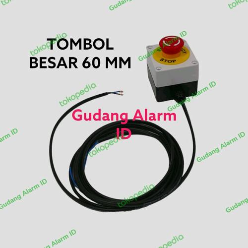Jual TOMBOL EMERGENCY PERESMIAN/DARURAT/BAHAYA UKURAN BESAR 60 MM ...