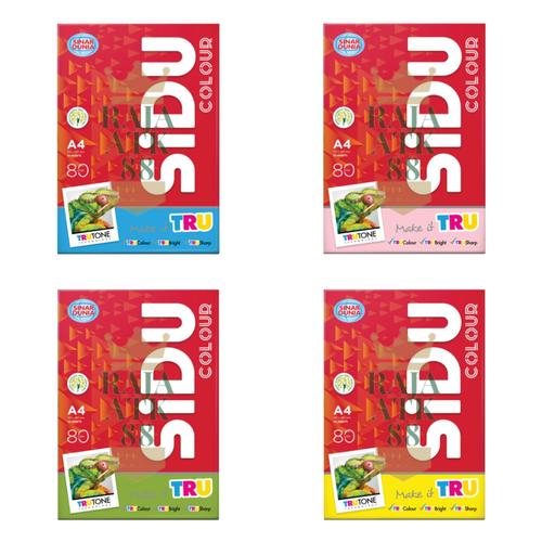 Jual Kertas HVS Warna Sinar Dunia SIDU A4 Berwarna A4 80gr - Deep Gold ...
