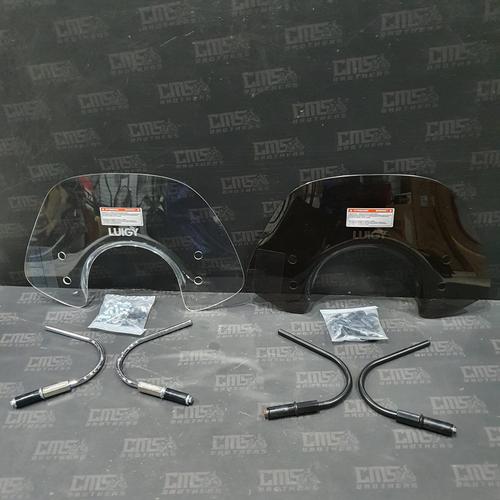 Jual Flyscreen Winshield Visor Kaca Motor LUIGY Vespa GTS - Clear ...