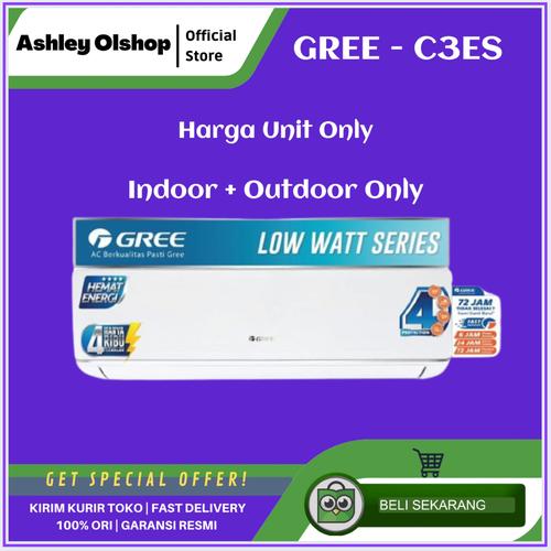 Promo AC Gree Low Watt 1/2 PK C3E Gree GWC-05C3ES 0.5PK GWC 05 C3ES Low Watt Cicil 0% 3x ...
