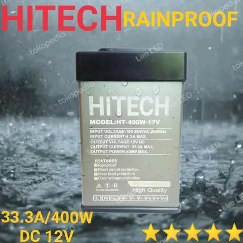 Jual POWER SUPPLY HITECH RAINPROOF OUTDOOR 33.3A 400W DC 12V - Jakarta ...