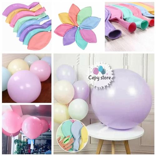 Jual Balon Latex Pastel Jumbo / Balon Macaron 36 inch - Hijau muda ...