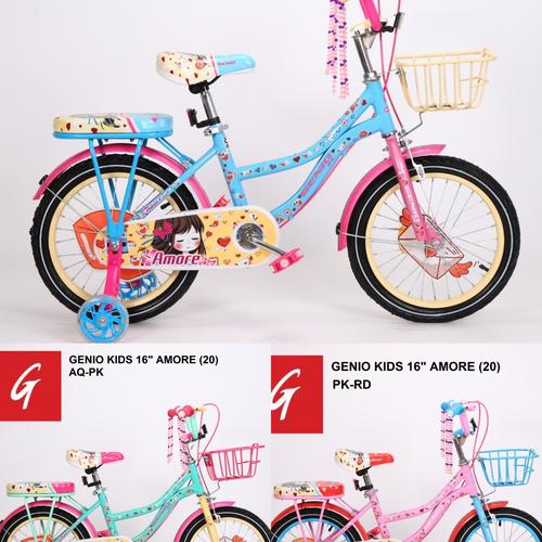 Jual Sepeda mini Anak Perempuan 16 12 18 mini Genio Amore - PK-RD, 12 ...