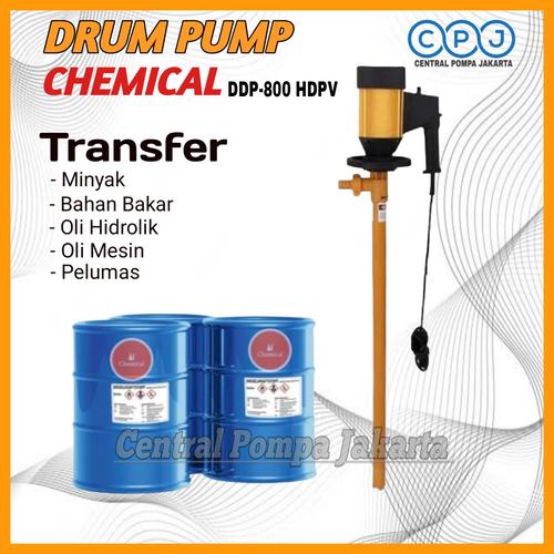 Jual Drum Pump PVDF DDP-800 HDPV Pompa transfer Chemical Drum - 25 mm ...