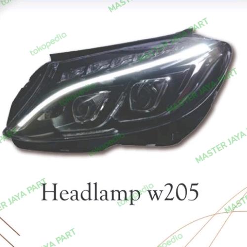 Jual HEADLAMP MERCY SATUAN C-CLASS W205 RH/LH C200 C250 C300 - Jakarta ...