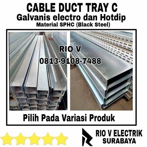 Jual CABLE DUCT C 100X100X2400 ocp dan Hotdip Kabel Ducting besi Trunk ...