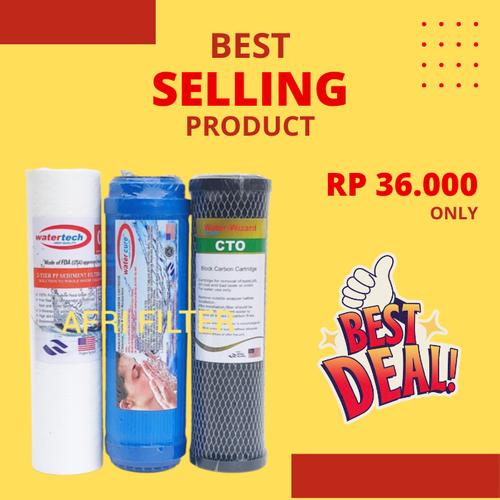 Jual Paket Filter Air Cartridge Sedimen / PP , GAC , CTO ukuran 10 ...