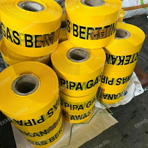 Jual marker tape pipa gas/safety line pita pembatas - 6,08kg - Kota ...