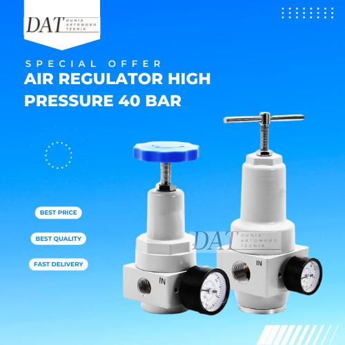 Jual 1/2" Air Regulator High Pressure Pengatur Tekanan Angin 40 Bar ...