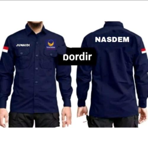 Jual seragam partai Nasdem,baju l,panjang partai Nasdem,kemeja partai ...