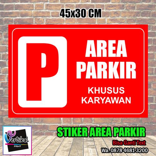 Jual Stiker Vinyl Area Parkir Khsus Karyawan uk. 45x30 CM - Jakarta ...