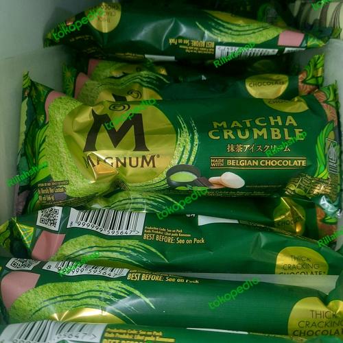 Jual Es Krim Magnum Matcha Crumble Viral, Ice Cream Magnum Viral Matcha ...