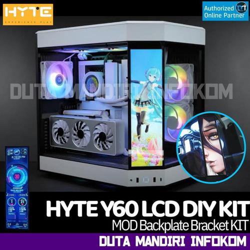 Promo HYTE Y60 LCD DIY Kit - Screen Mod Backplate Bracket LCD for Y60 ...