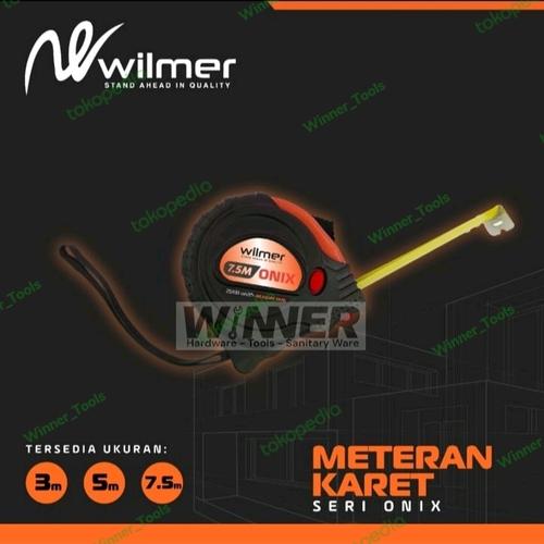 Jual Meteran Tukang Rol Meter Lapis Karet WILMER - 7,5 Meter - Kab ...