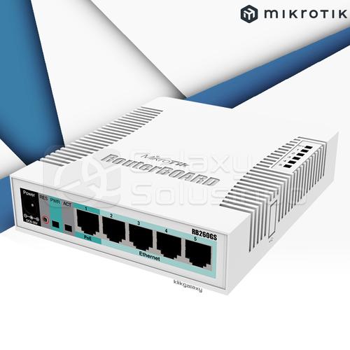 Promo Mikrotik RB260GS 5 Port Gigabit Ethernet Smart Switch Cicil 0% 3x ...