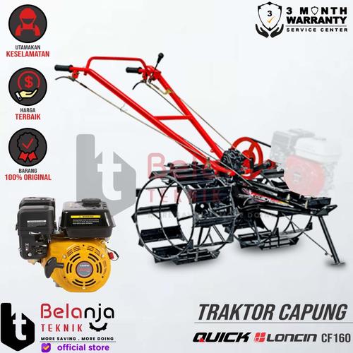Jual Quick Capung Metal Mesin Traktor Bajak Sawah + Engine Loncin G 160 ...