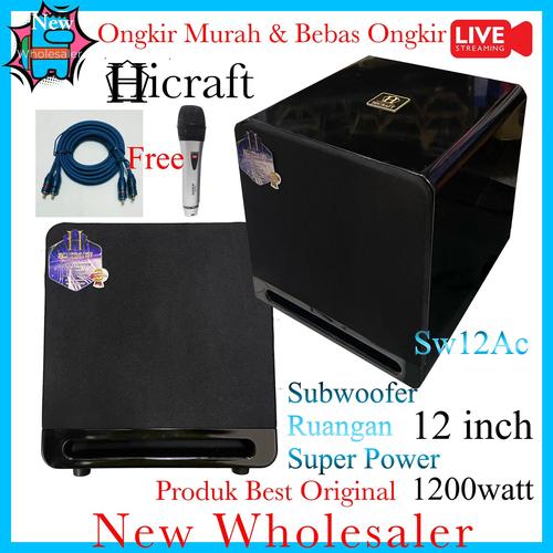 Jual speaker Subwoofer bass Aktif Hicraft 1200 watt Original karaoke SW12AC - Jakarta Barat ...