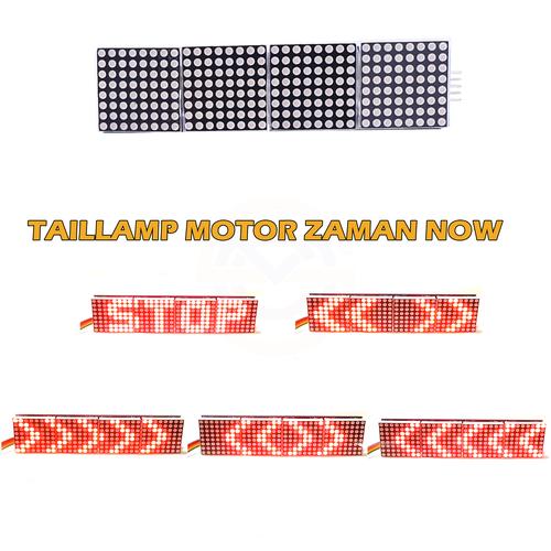 Jual Taillamp Stoplamp Sepeda Motor Dengan Fitur Running Text Dot ...