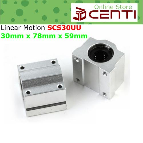 Jual SCS30UU LM30UU SC30UU Linear Motion Slide Block Box 30 mm 30mm ...